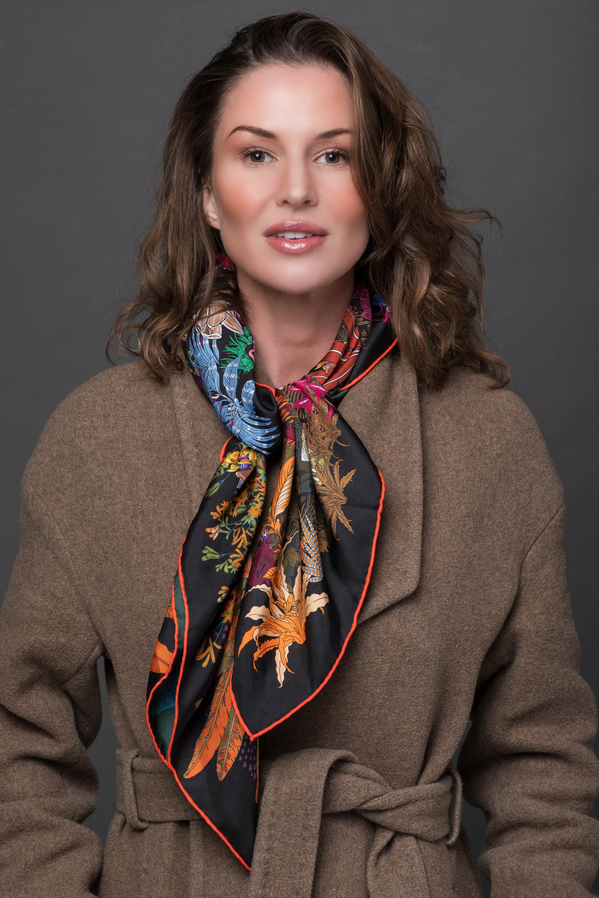 Arsicluxe Silk: Jungle Palace Pattern Twill Silk Scarf-fashion Scarf ...