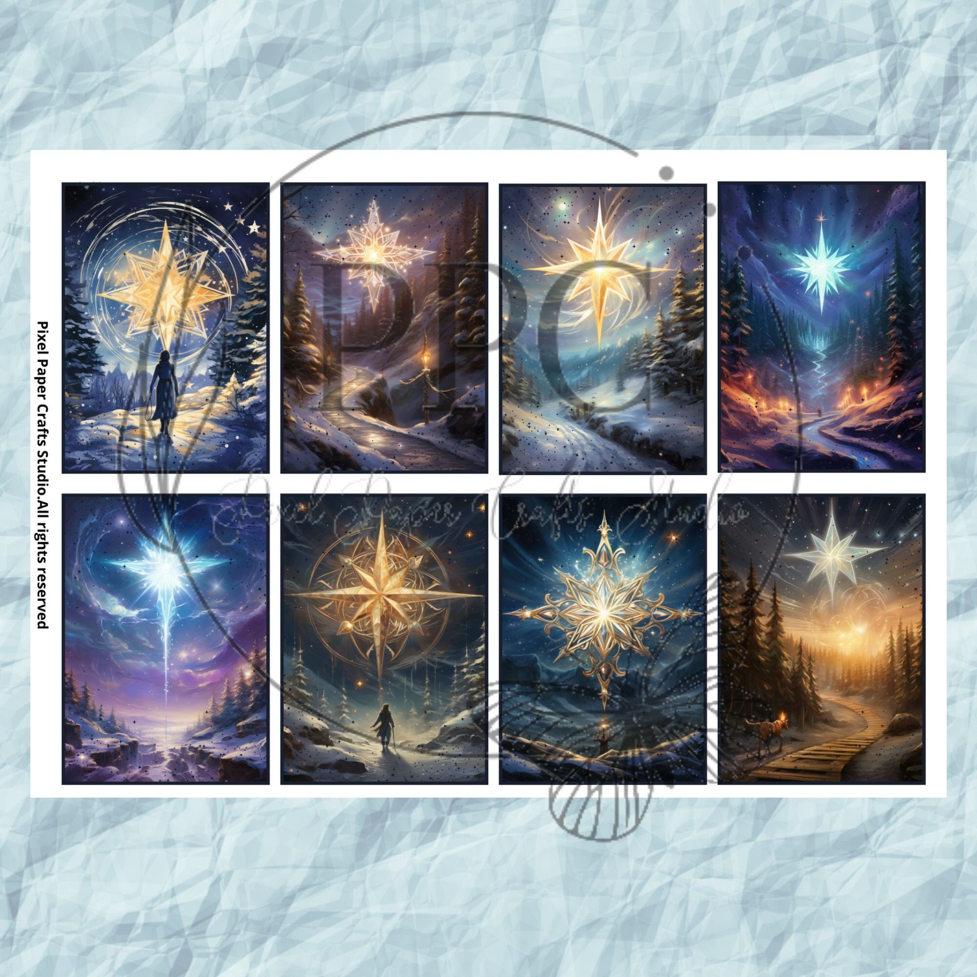 Polar Star ATC Cards Printable Digital ATC Cards for - Etsy