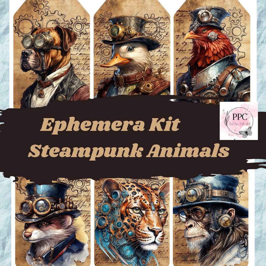 Steampunk Ephemera Kit Printable, Ephemera for Junk Journal ...