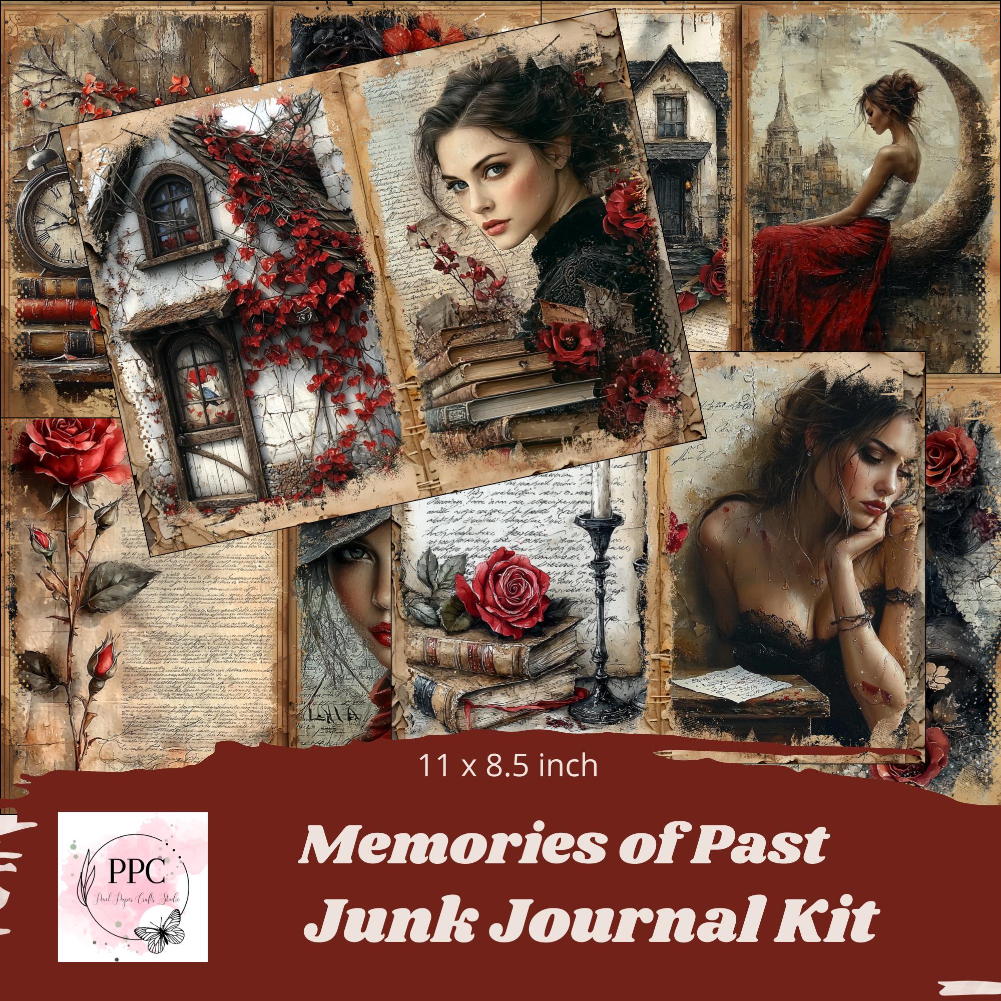 Memories of Past Junk Journal Kit Printable, Vintage Junk Journal, Junk ...