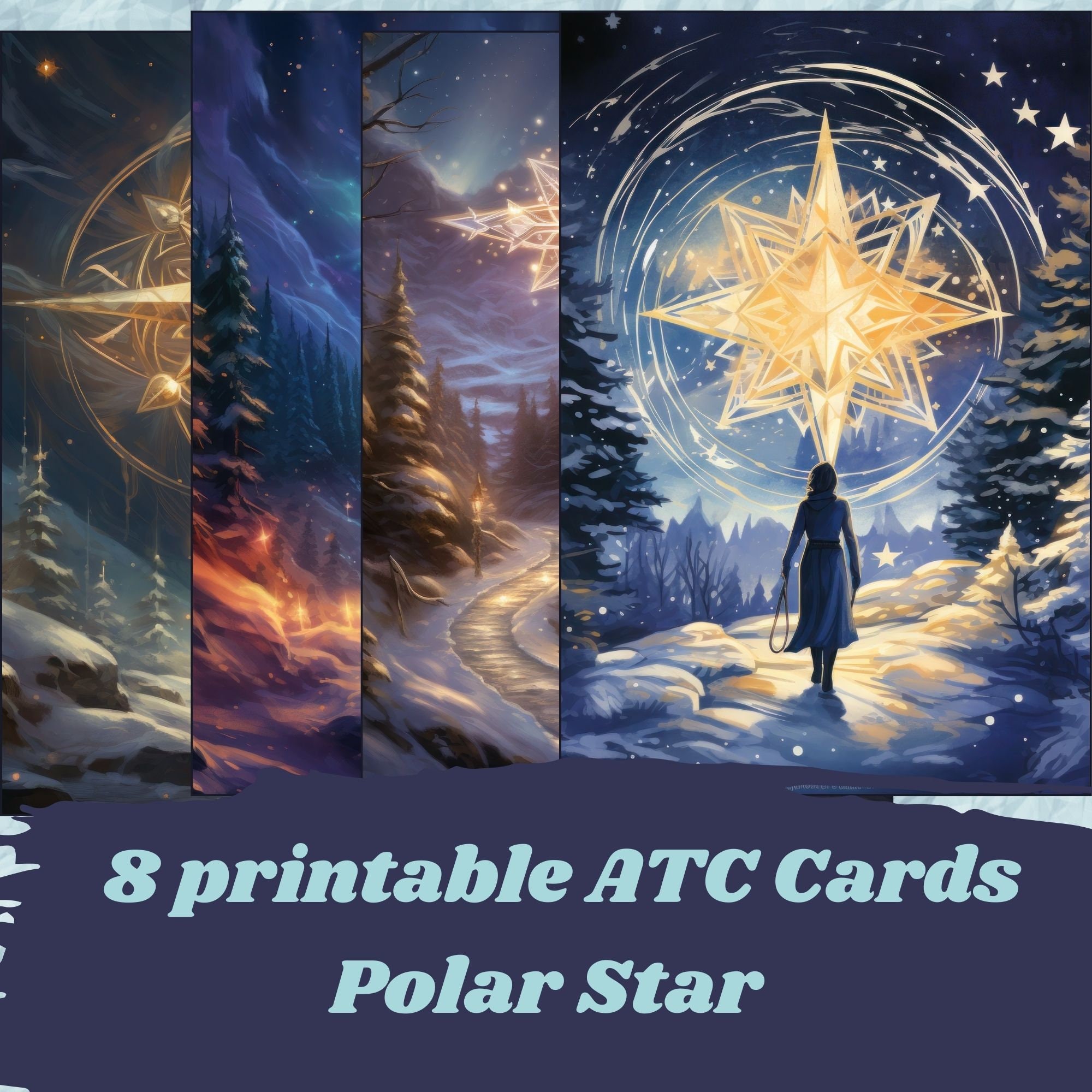 Polar Star ATC Cards Printable Digital ATC Cards for - Etsy