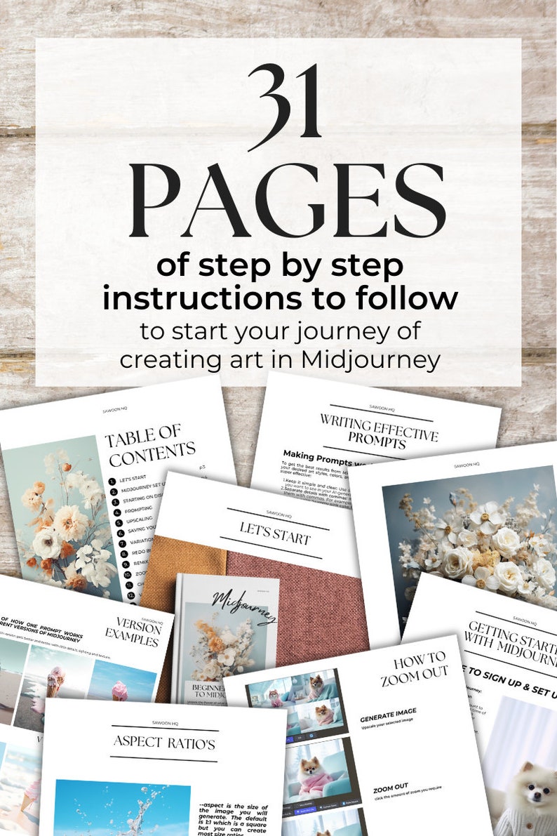 Beginners Ai Midjourney Guide V5.2 How to Use Tutorial for Bloggers, Teachers, Small Business ...