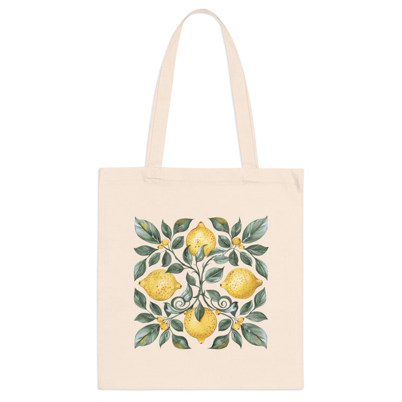Amalfi Lemon Canvas Bag, Amalfi Coast, Amalfi Coast Bag, Italy Bag ...