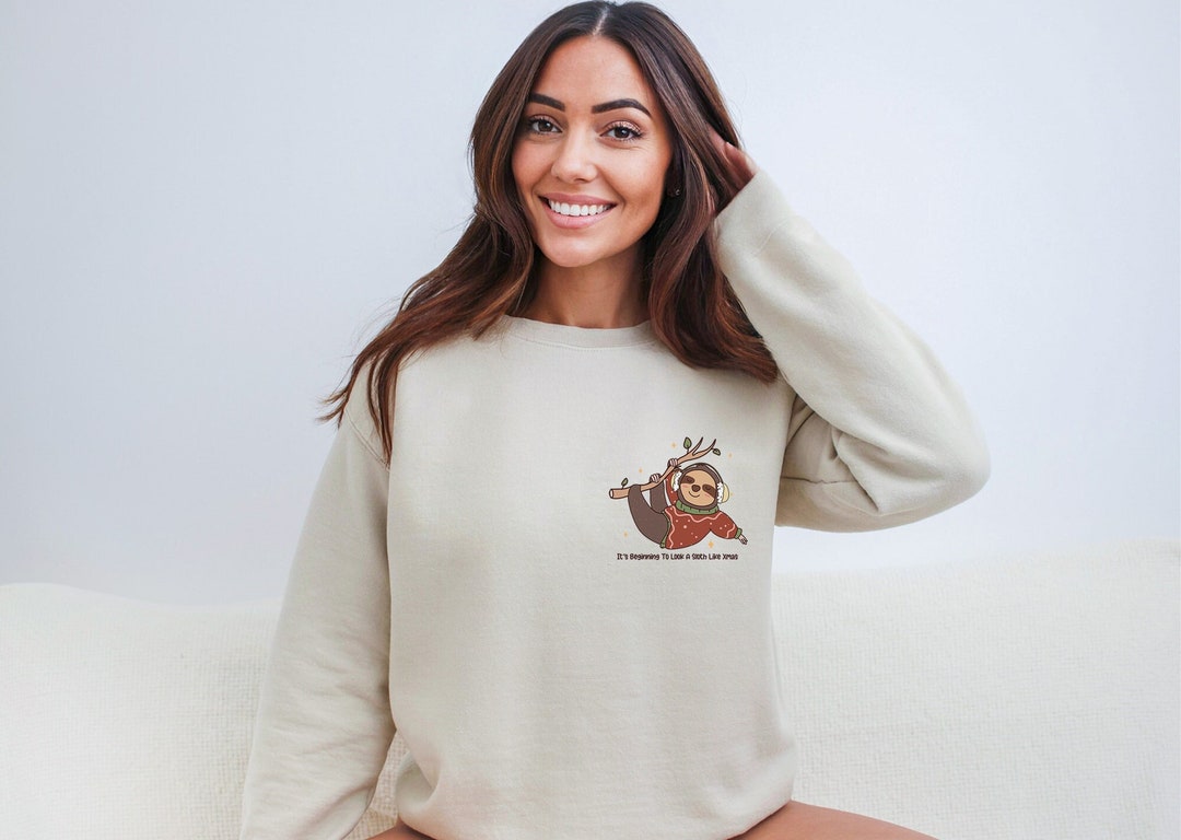 Funny Christmas Sloth Sweatshirt, Christmas Sweater, Christmas ...