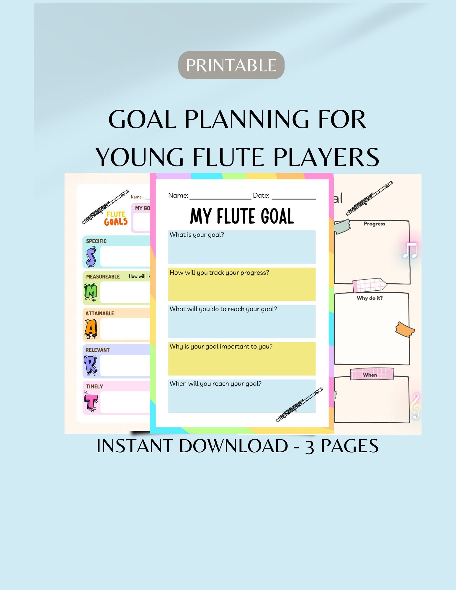 Goal Planner for Kids. SMART Motivation and Goal Setting. - Etsy