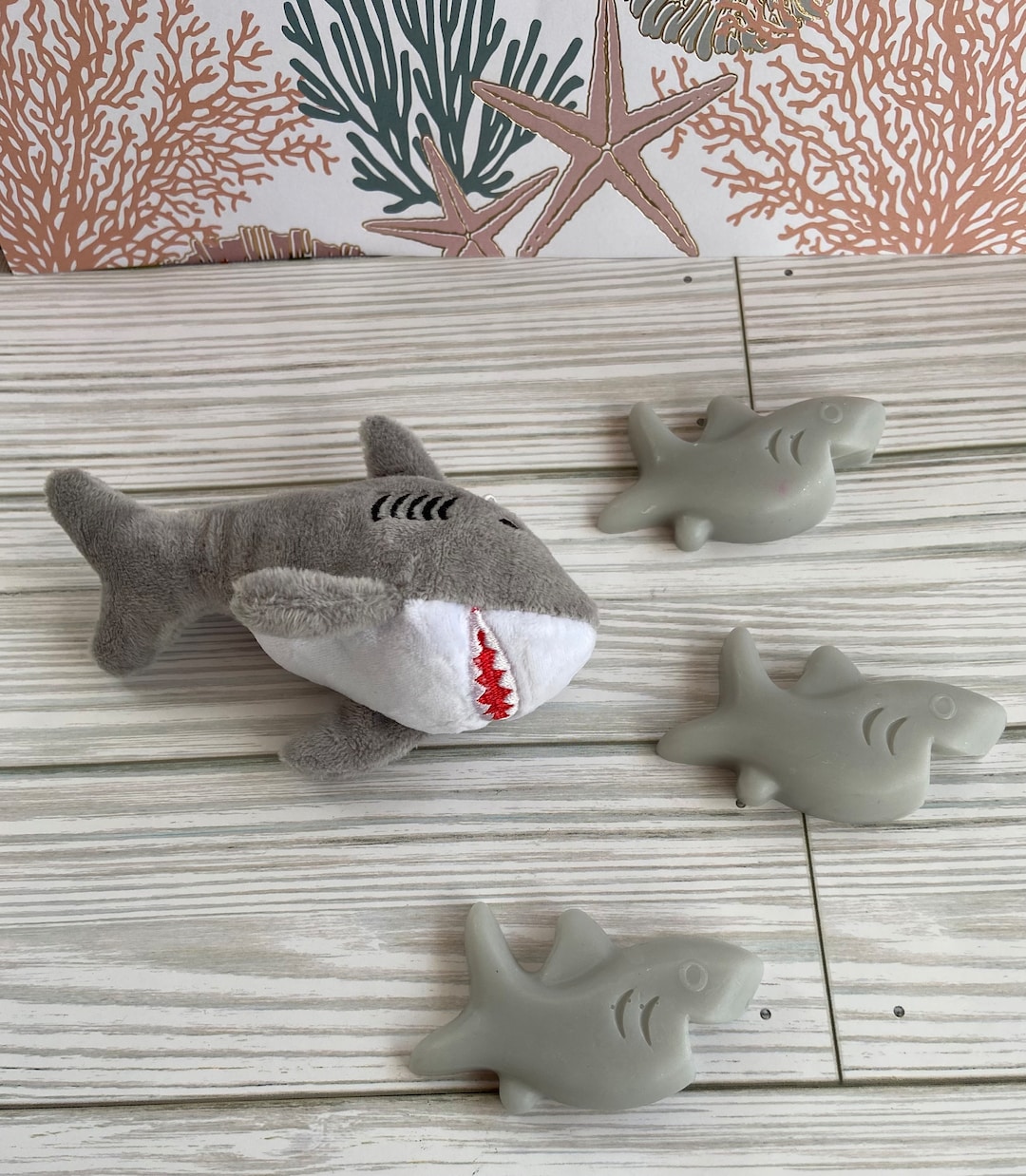 Mini Shark Soap Gifts, Shark Unscented Soap & Toys, Birthday Soap ...