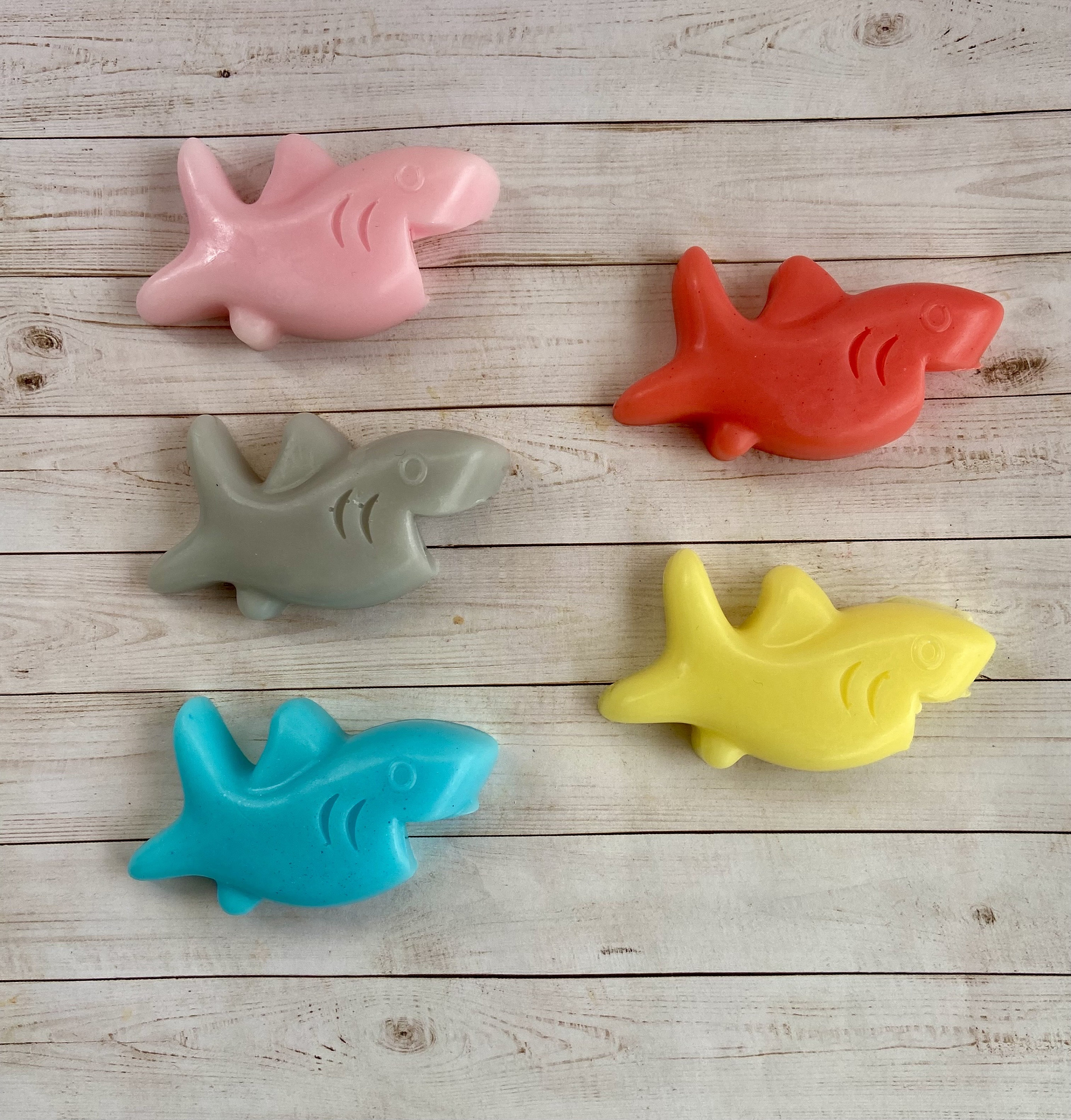 Mini Shark Soap Gifts, Shark Unscented Soap & Toys, Birthday Soap ...
