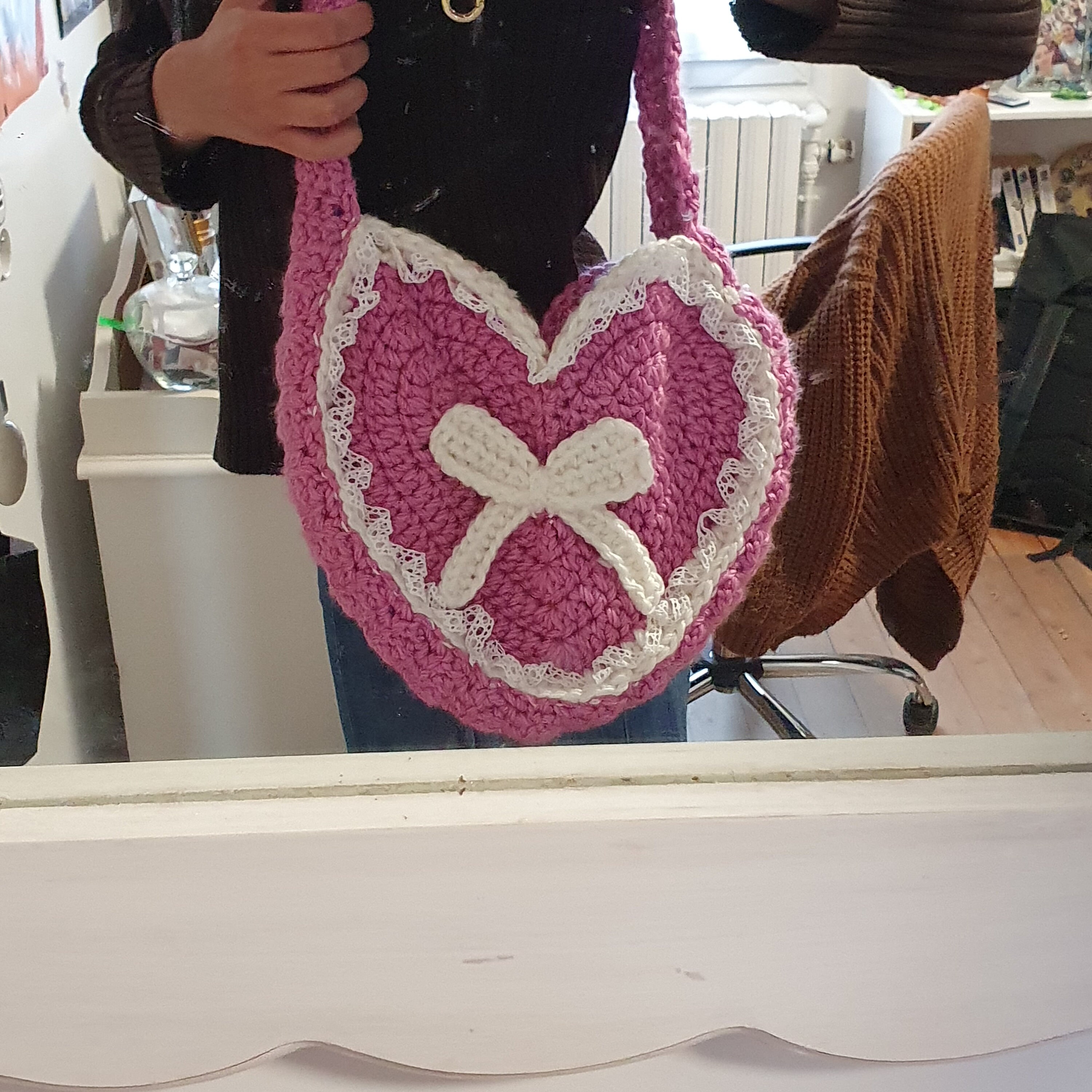 Crochet Heart Bag Pattern - Etsy