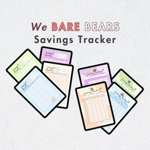 Cartoon Animation Inspired Digital Savings Tracker We Bare Bears ...