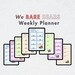 Cartoon Animation Inspired Digital Weekly Planner From We Bare Bears ...