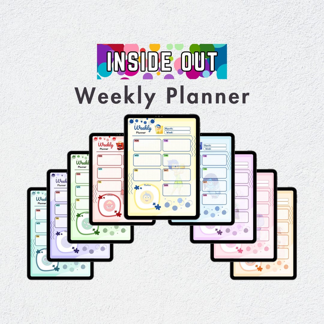 Spectrum of Feelings & Emotions Inside and Out Digital Undated Weekly ...