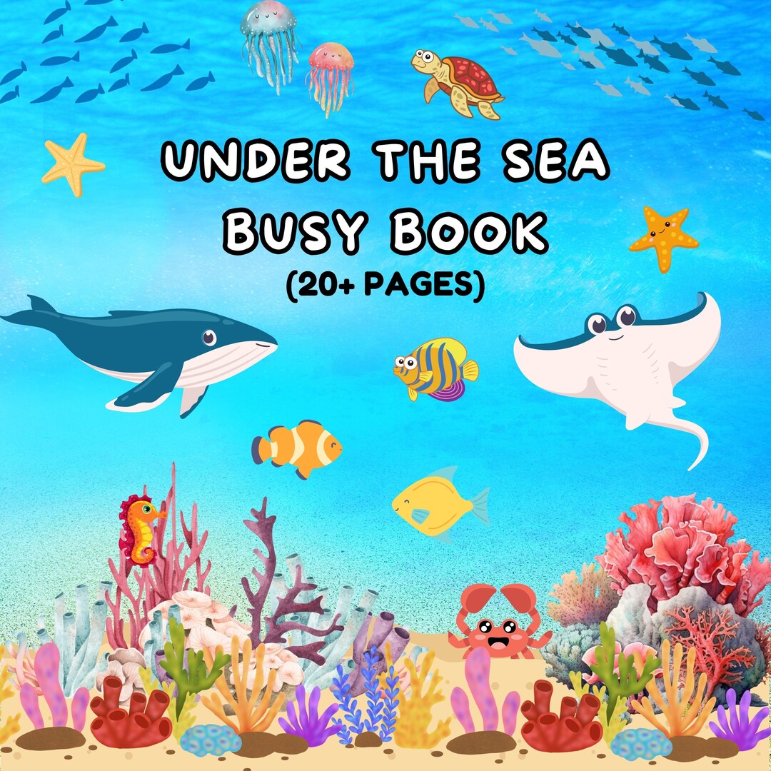 Under the Sea Animals Adventure Busy Book for Kids Children ...