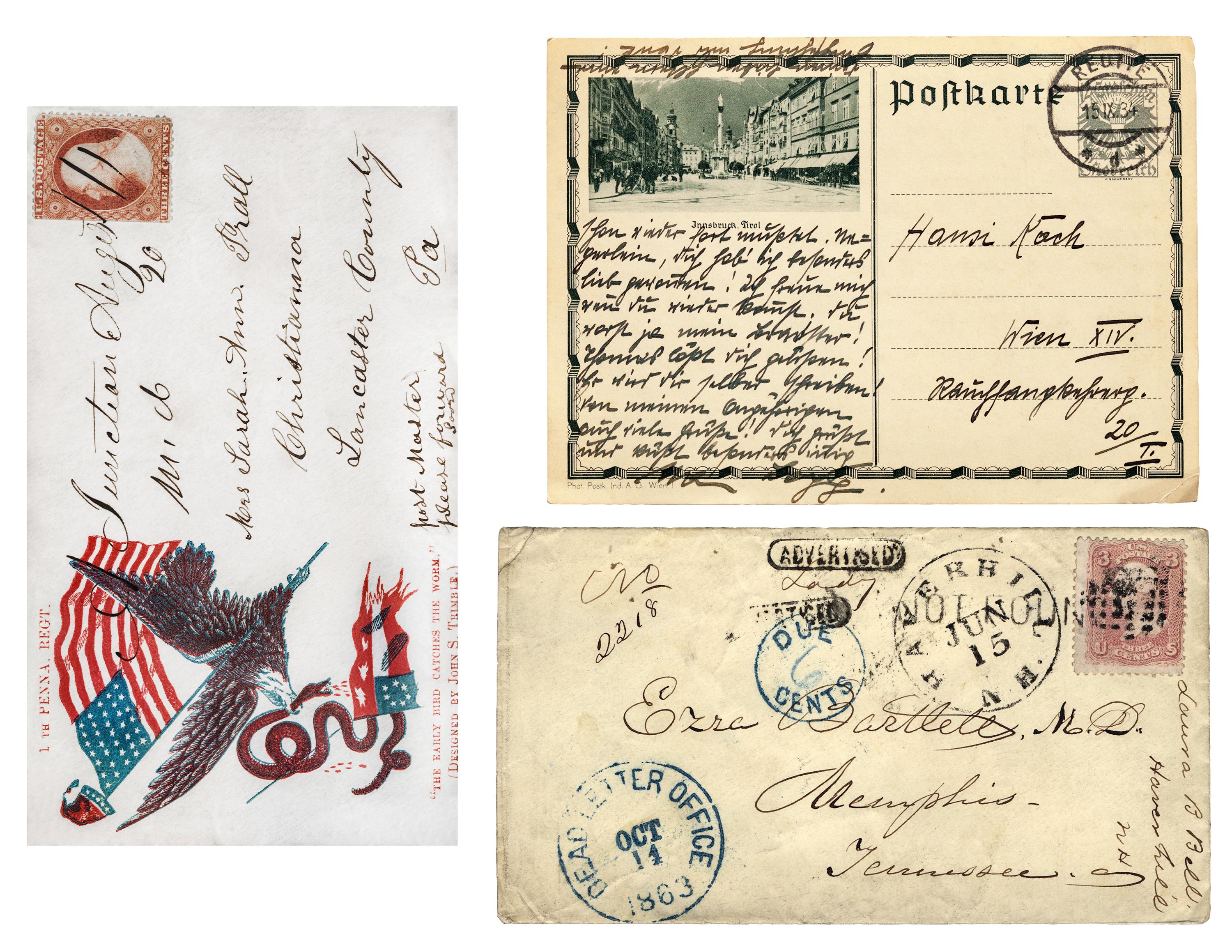 Vintage Postcard Lot, Printable Old Junk Journal Paper, Antique Post ...
