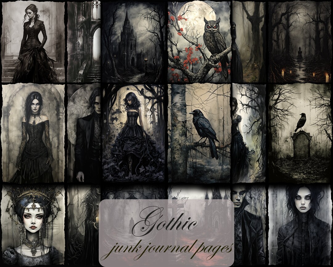 Gothic Journal Pages, Dark Fantasy Grimoire Kit (digital Download) - Etsy