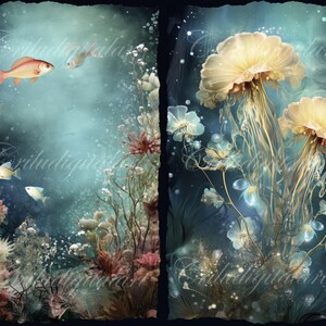 Underwater World Deep Sea Junk Journal Kit,mythical Creatures Under the ...
