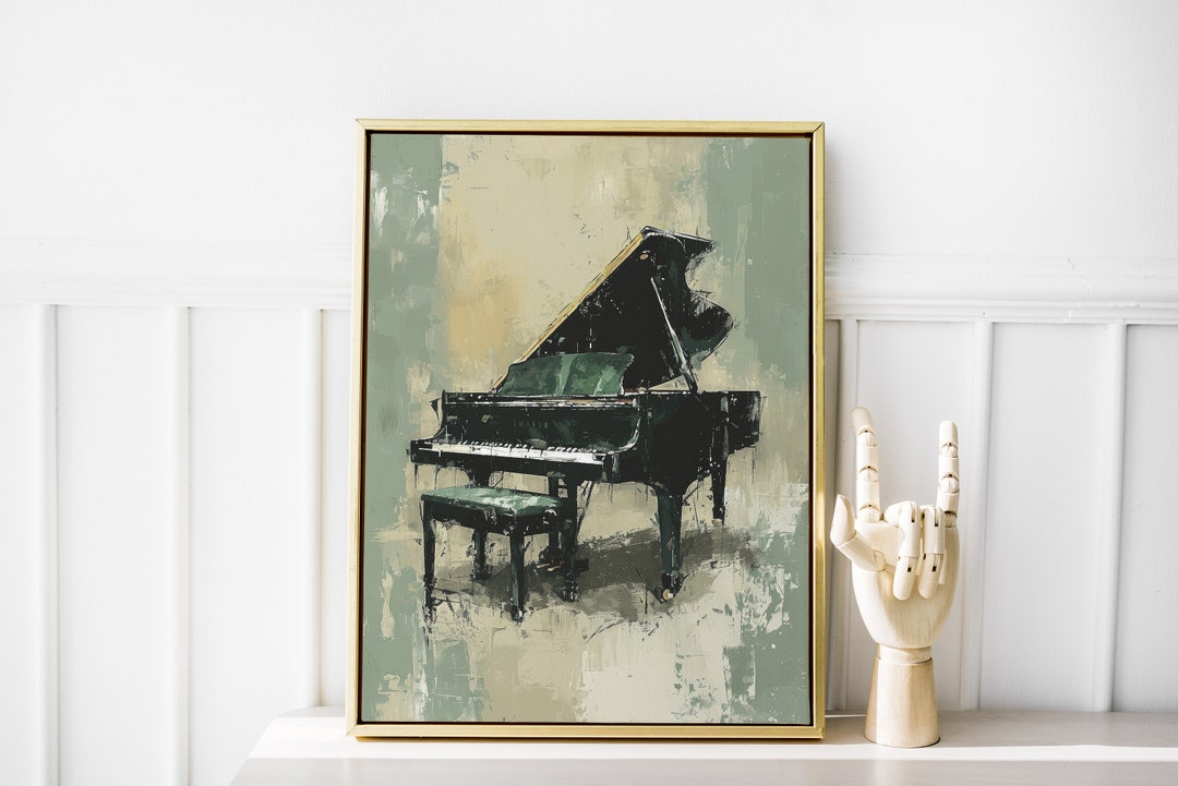 Piano Wall Art Printable Music Poster, Music Wall Decor Over the Bed ...