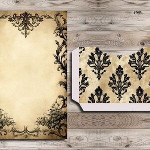 Vintage Dark Academia Junk Journal Kit – Printable Ephemera, Bookmarks ...