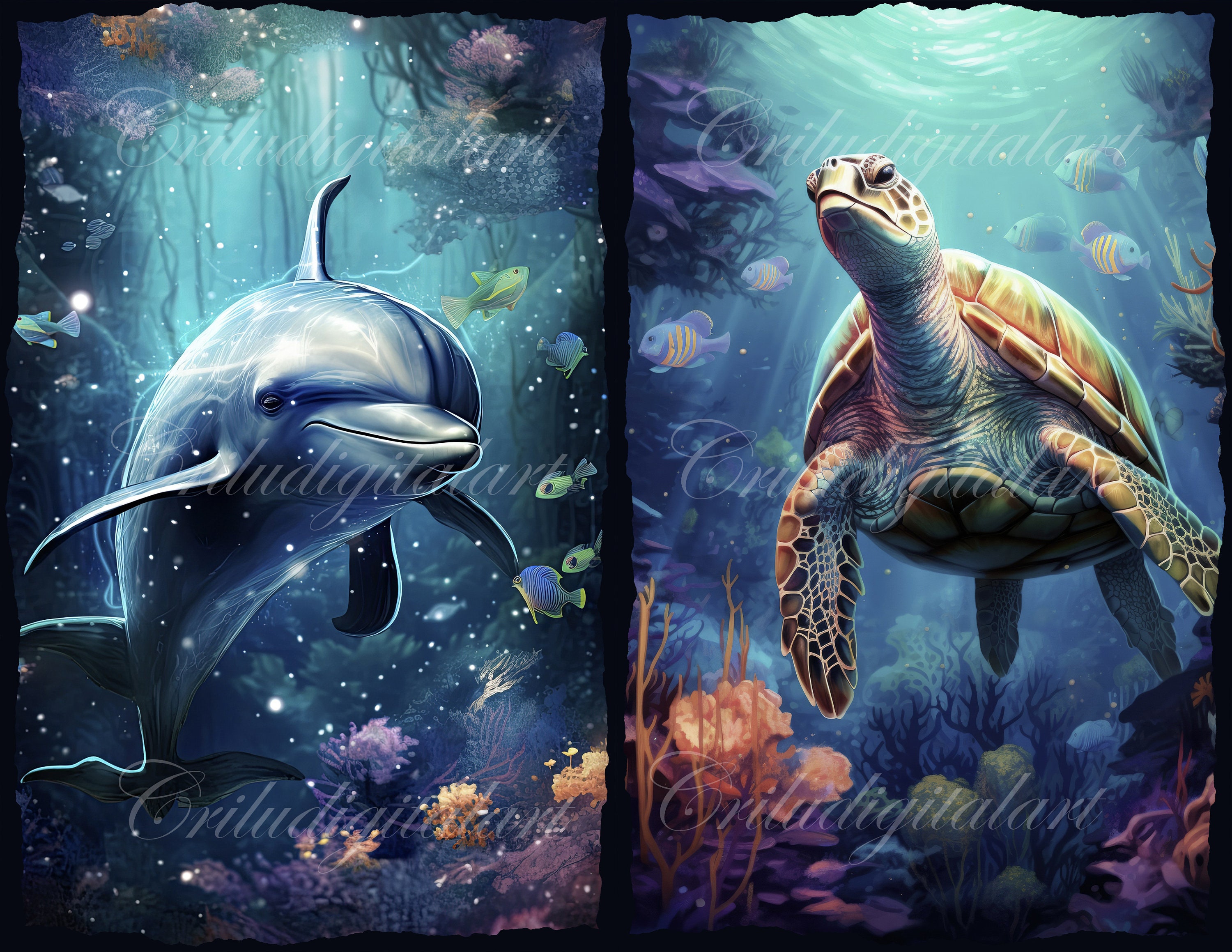 Underwater World Deep Sea Junk Journal Kit,mythical Creatures Under the ...