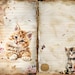 Cute Cats Junk Journal Lined Pages,watercolor Writing Paper Printable ...