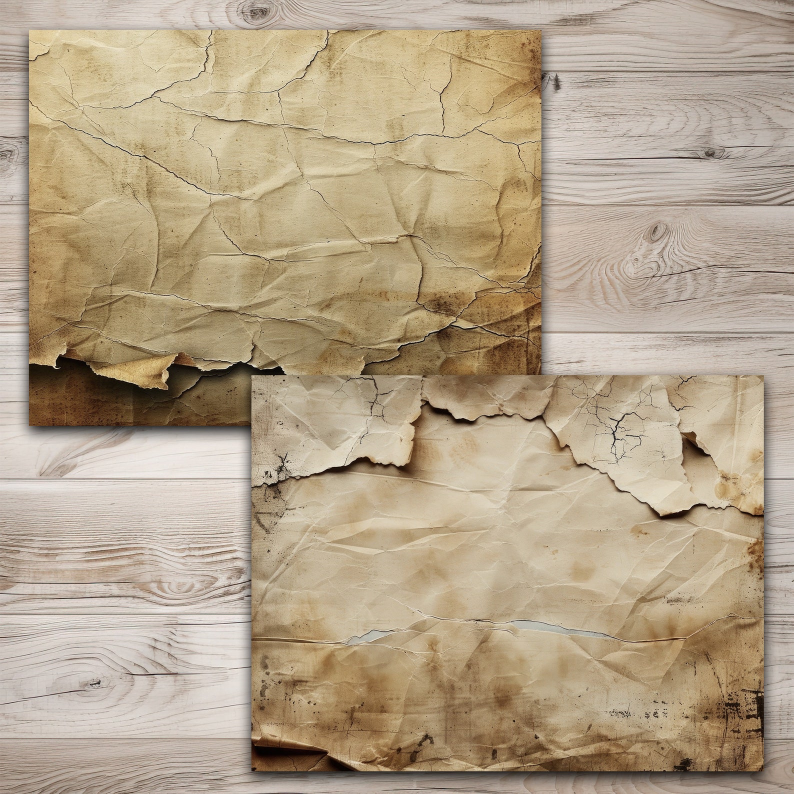 Old Torn Digital Paper,vintage Distressed Grunge Page,antique Ripped ...