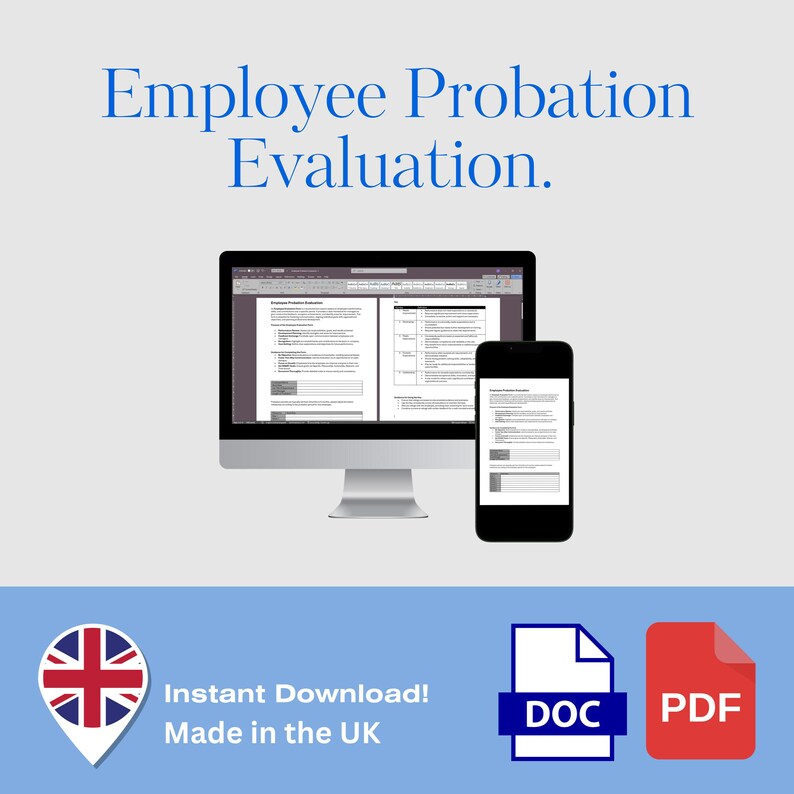 Editable Probation Form Template | Employee Performance Review Template ...