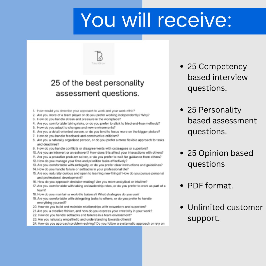 Ultimate Interview Questions Guide Personality, Opinion & Competency ...
