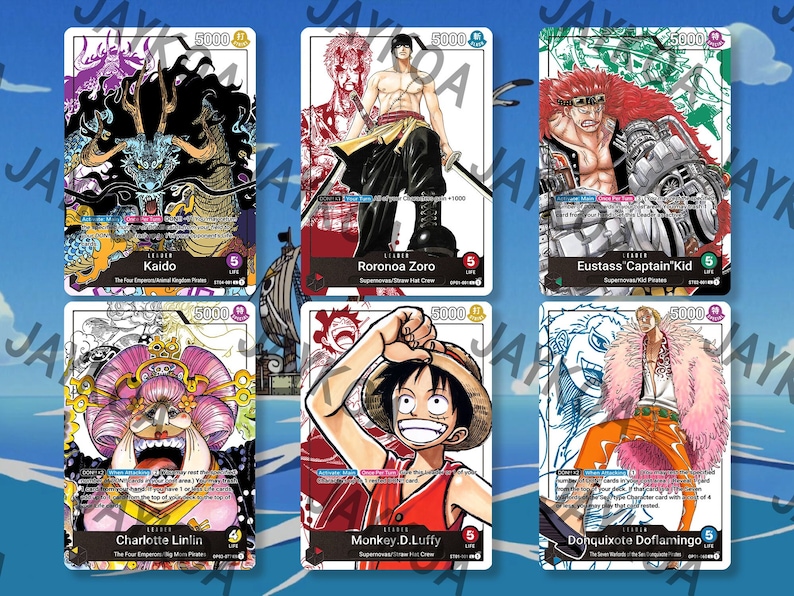 One Piece Card Game Custom Leaders - Etsy