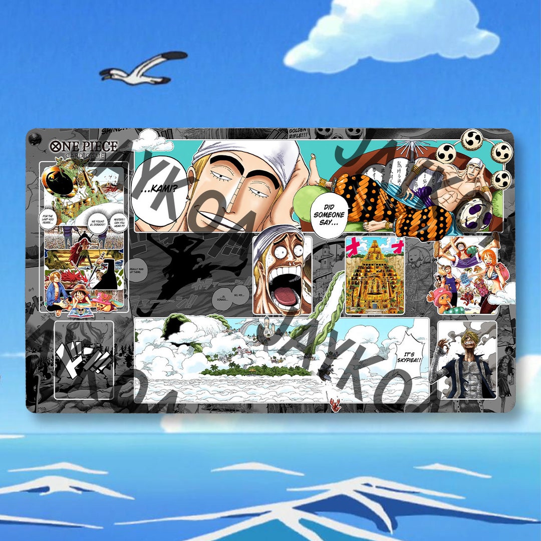 One Piece Card Game Custom Playmat - Skypiea | TCG Accessories | Gift ...