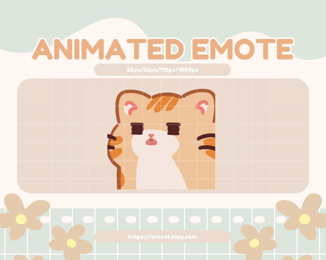 Confused Animated Emote – Orange Tabby Meme Cat Twitch Discord Stream ...