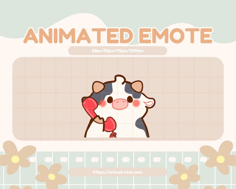 Cow Calling Animated Emote – Twitch/discord Stream Overlay - Etsy