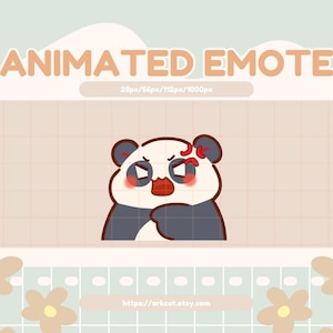 Angry Panda Emote – Animated Furious Panda With Red Symbols Emote for ...