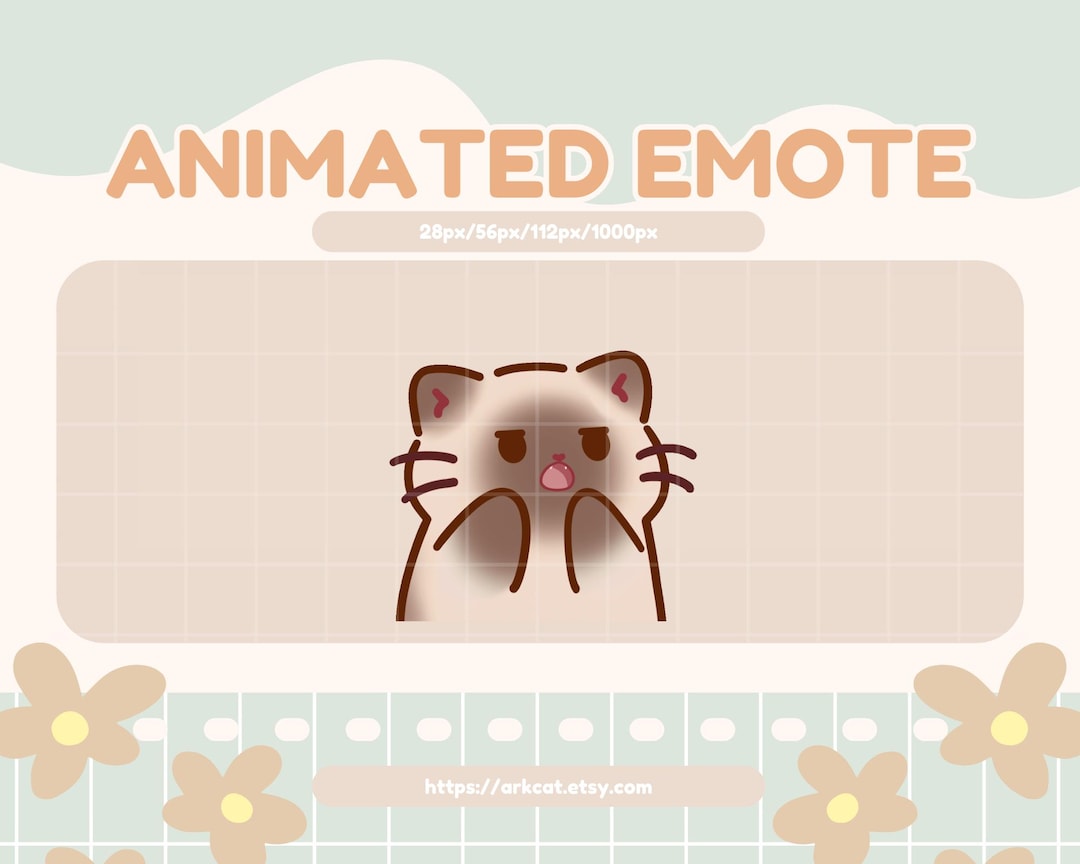 Super Amazed Clapping Cat Emote – Siamese Cat Cheering Animated Emote ...