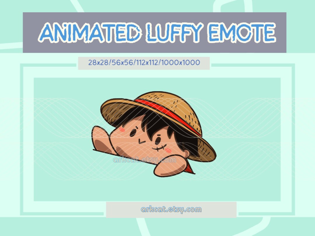 ANIMATED BONGO EMOTE Luffy for Twitch / Discord / Youtube / Stream P2U ...