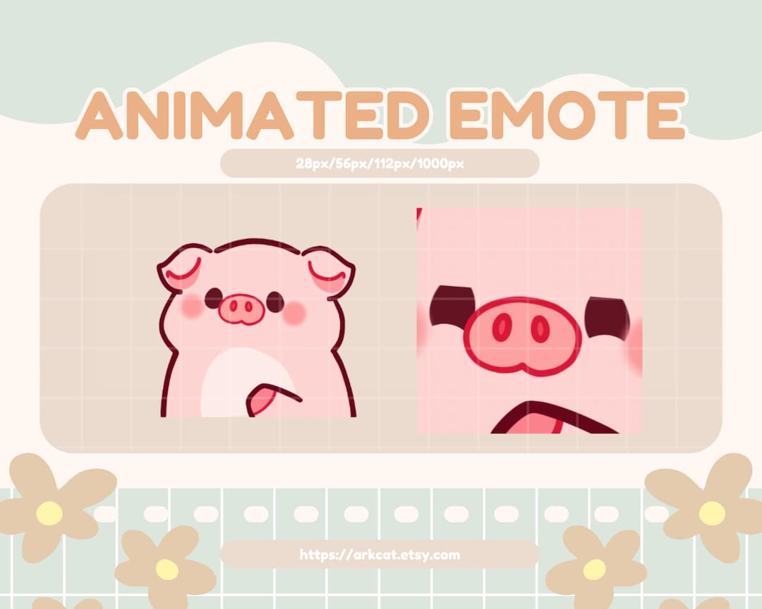 Animated Zooming Sus Pig Emote – Cute Suspicious Pig With Zooming ...