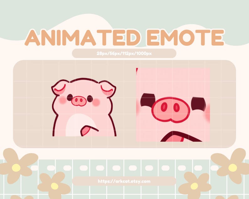 Animated Sus Pig Emote: Zooming Squint for Twitch/discord/youtube - Etsy
