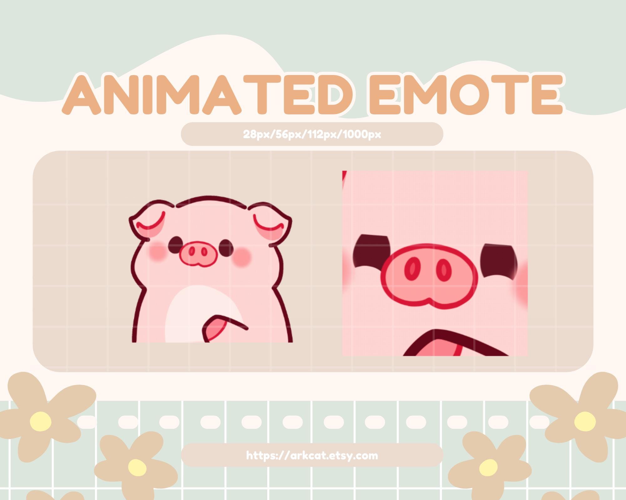 Animated Zooming Sus Pig Emote – Cute Suspicious Pig With Zooming ...