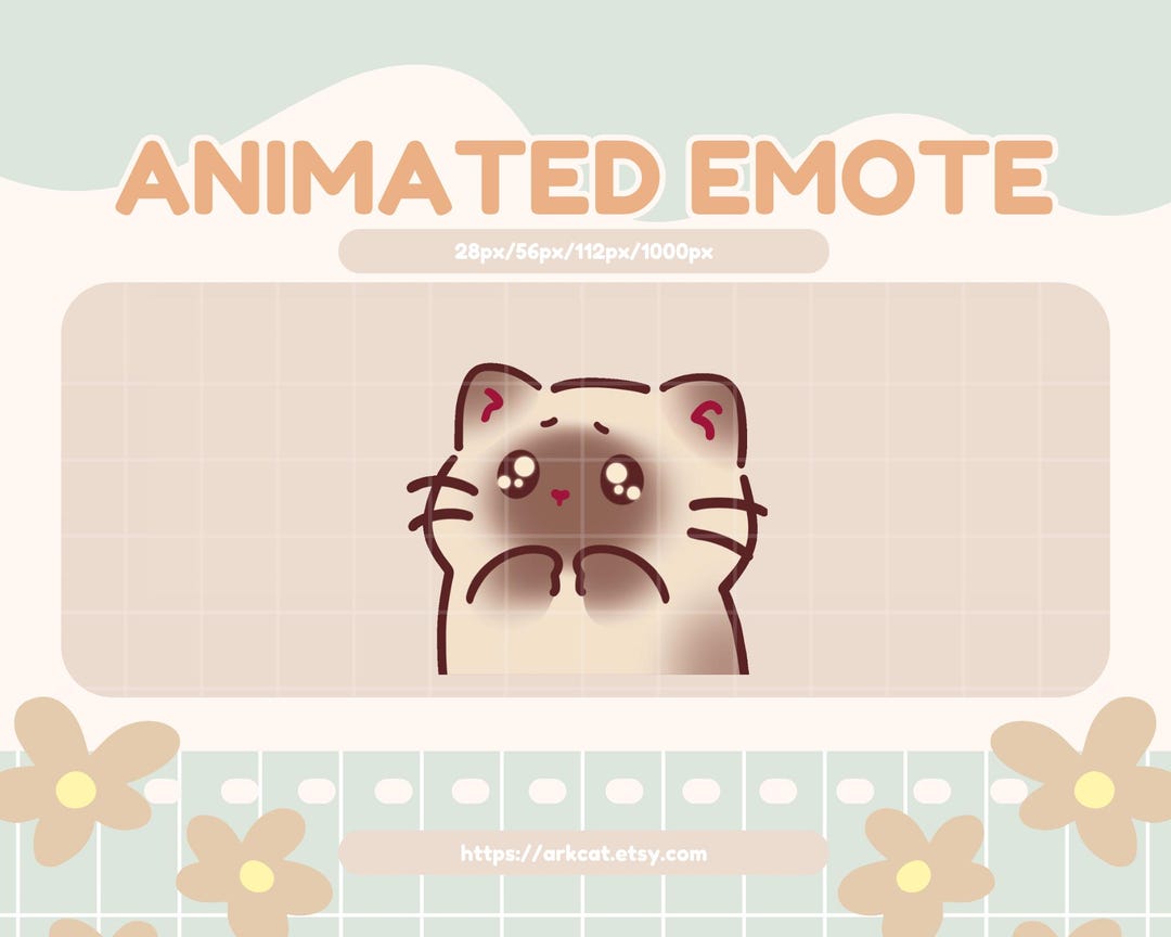 Animated Please Emote – Cute Siamese Cat Begging With Big Eyes for ...