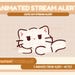 Stream Cat Alert | White Cat | Animated | Twitch | Youtube ...