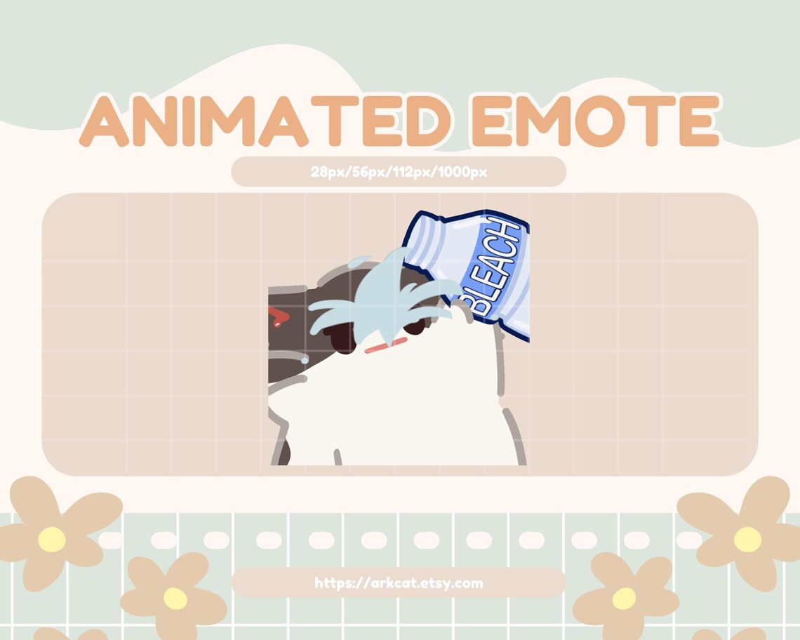 Emote animata "Eye Bleach Cat Meme" - Twitch, Discord (download ...