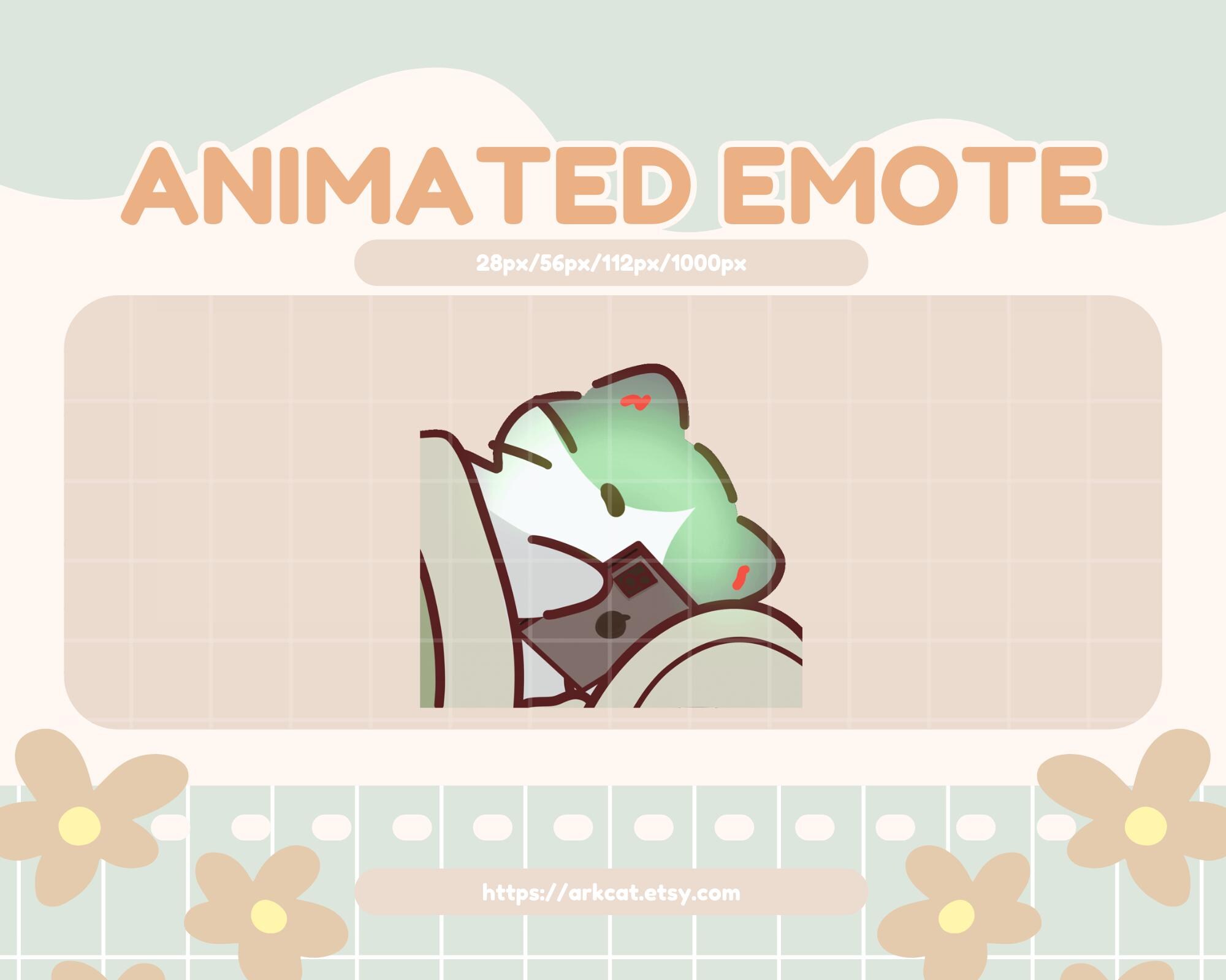 Late Night Binging Cat Emote: Animated Twitch, Discord & Youtube - Etsy
