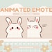 Huh Bunny Animated Emote: Confused White Rabbit for Twitch, Discord ...