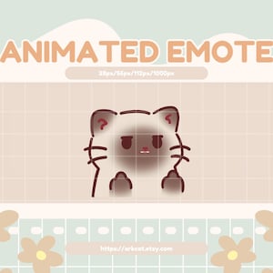 Middle Finger Emote Siamese Cat Animated Emote for Twitch, Discord ...