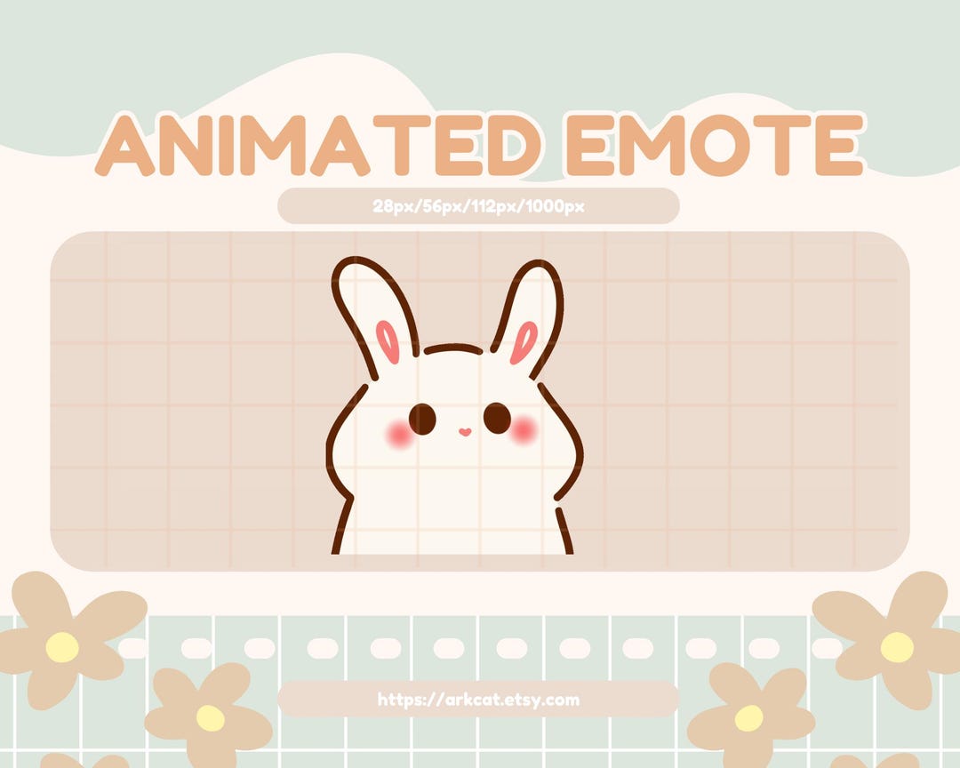 Snob Emote – Cute Bunny Walking, Pausing, and Snubbing Animated Emote ...