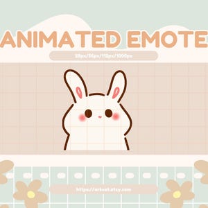 Snob Bunny Animated Emote: Twitch, Discord, Youtube - Etsy