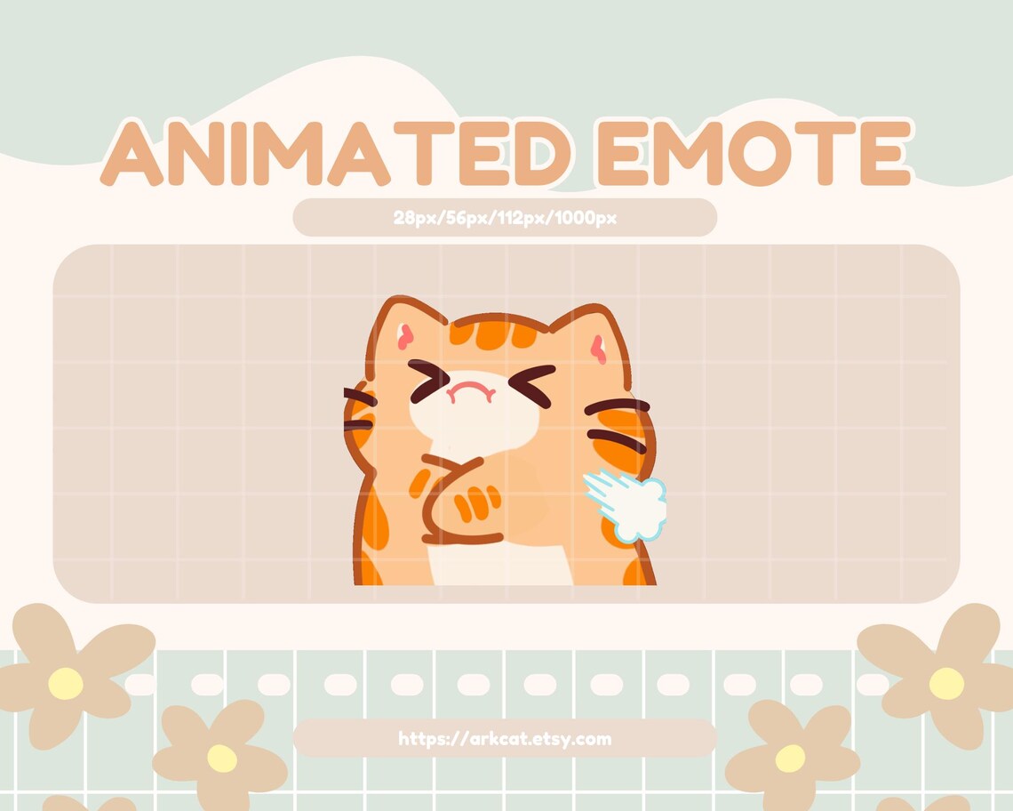 Animated Orange Cat HMP Emote: Tantrum Steam (GIF Digital Download) - Etsy