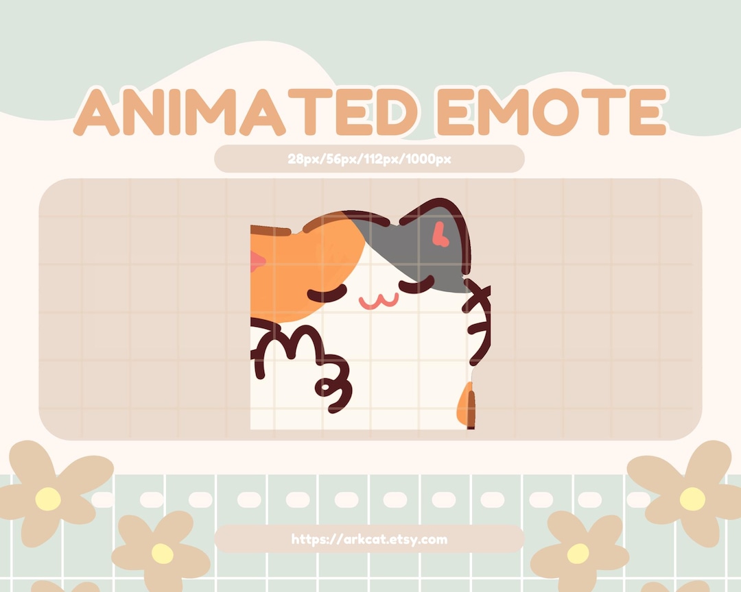 Animated Calico Cat Okay Emote: Twitch, Discord, Youtube (GIF Digital ...