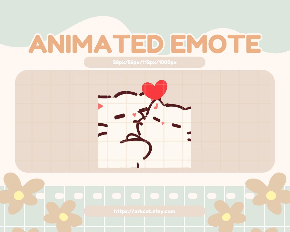 Animated Hugging Emote: White Cats Twitch/discord Stream (GIF Digital ...