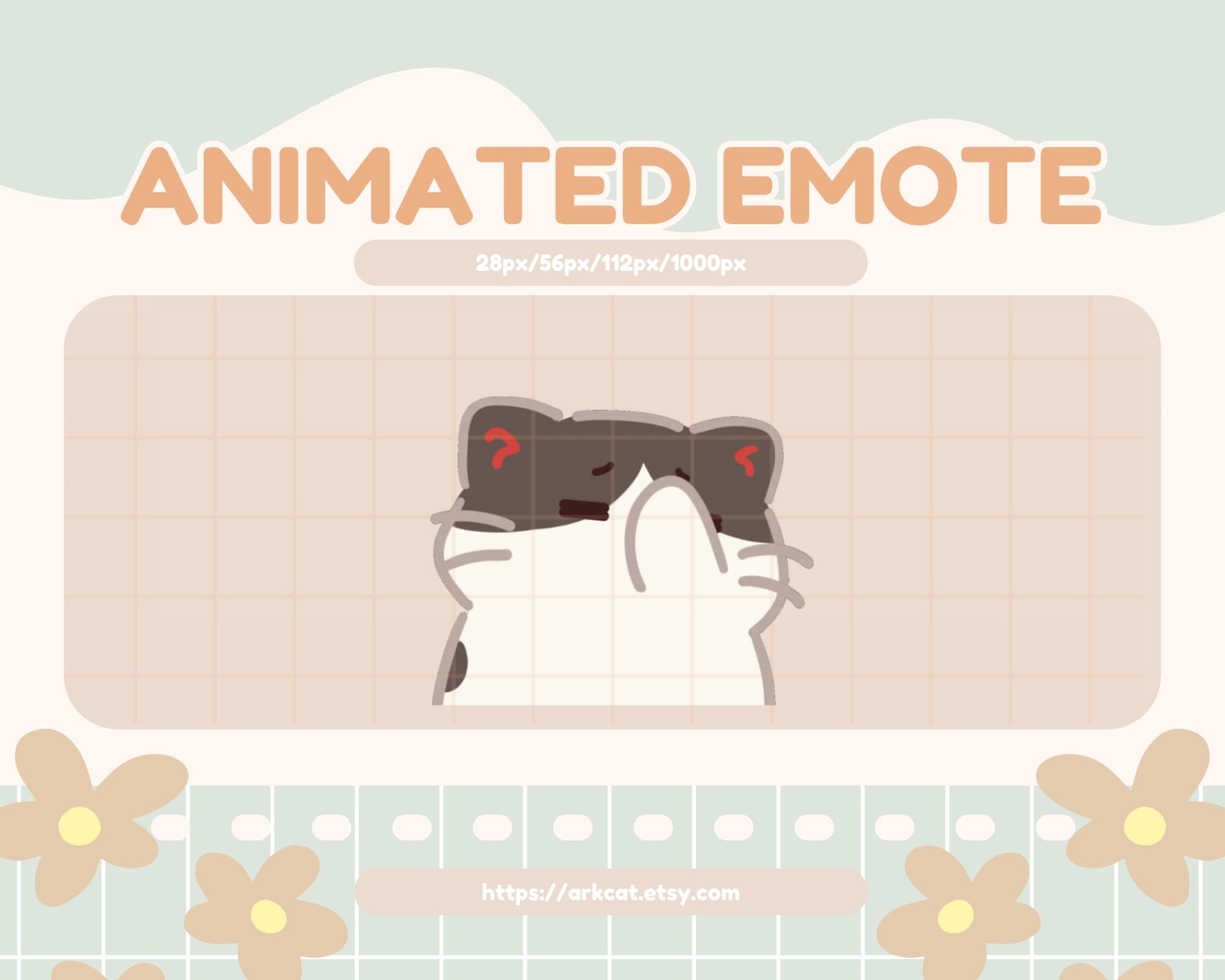 Face Palm Emote – Animated Black and White Cat Facepalming | Twitch ...
