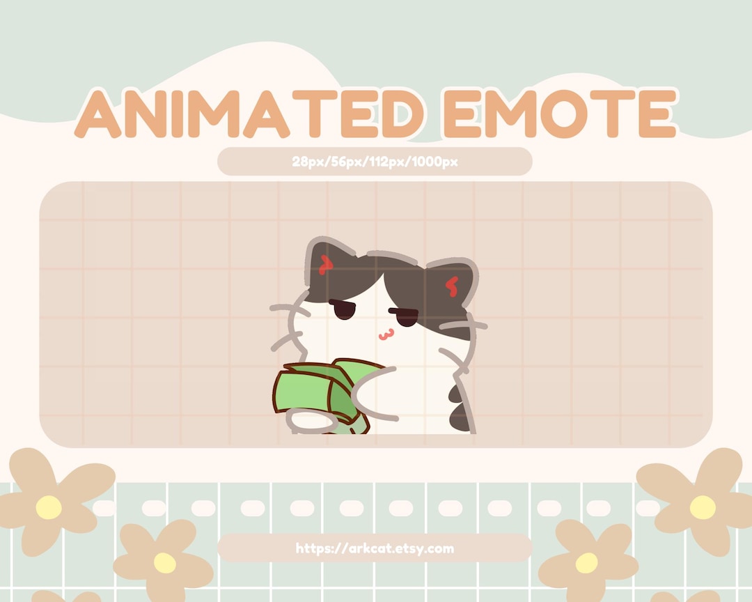 Counting Money Emote – Black and White Cat With Smug Face | Twitch ...