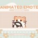 Driving Emote – Cute Orange White Cat on the Way Animated Emote for ...